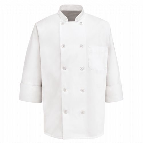 Men's Ten Pearl Button Chef Coat - Maple Shield Uniforms