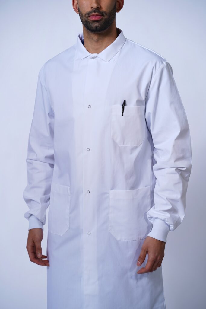 Unisex Lab Coats with Snaps / Buttons - Maple Shield Uniforms