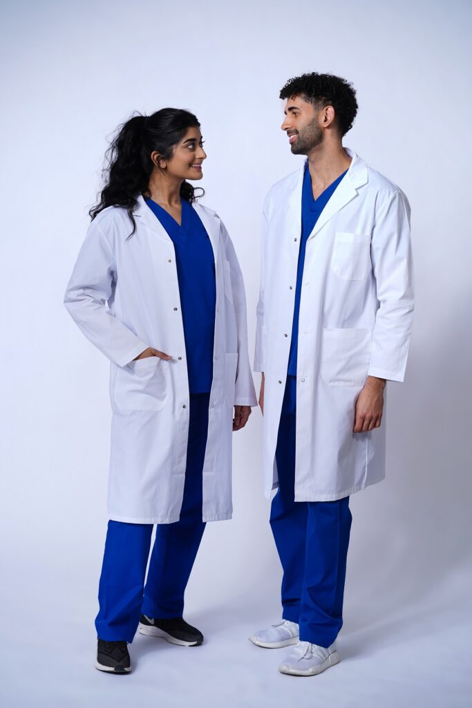 Unisex Lab Coats with Snaps / Buttons - Maple Shield Uniforms